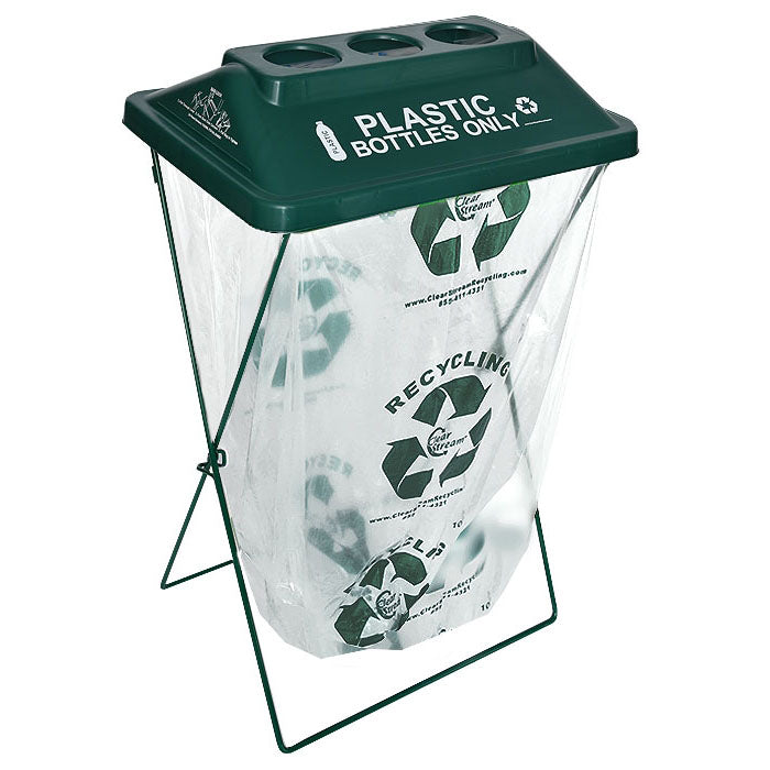 Buy PlasticMax (Green) Recycling Clear Bag for Commercial Events ...