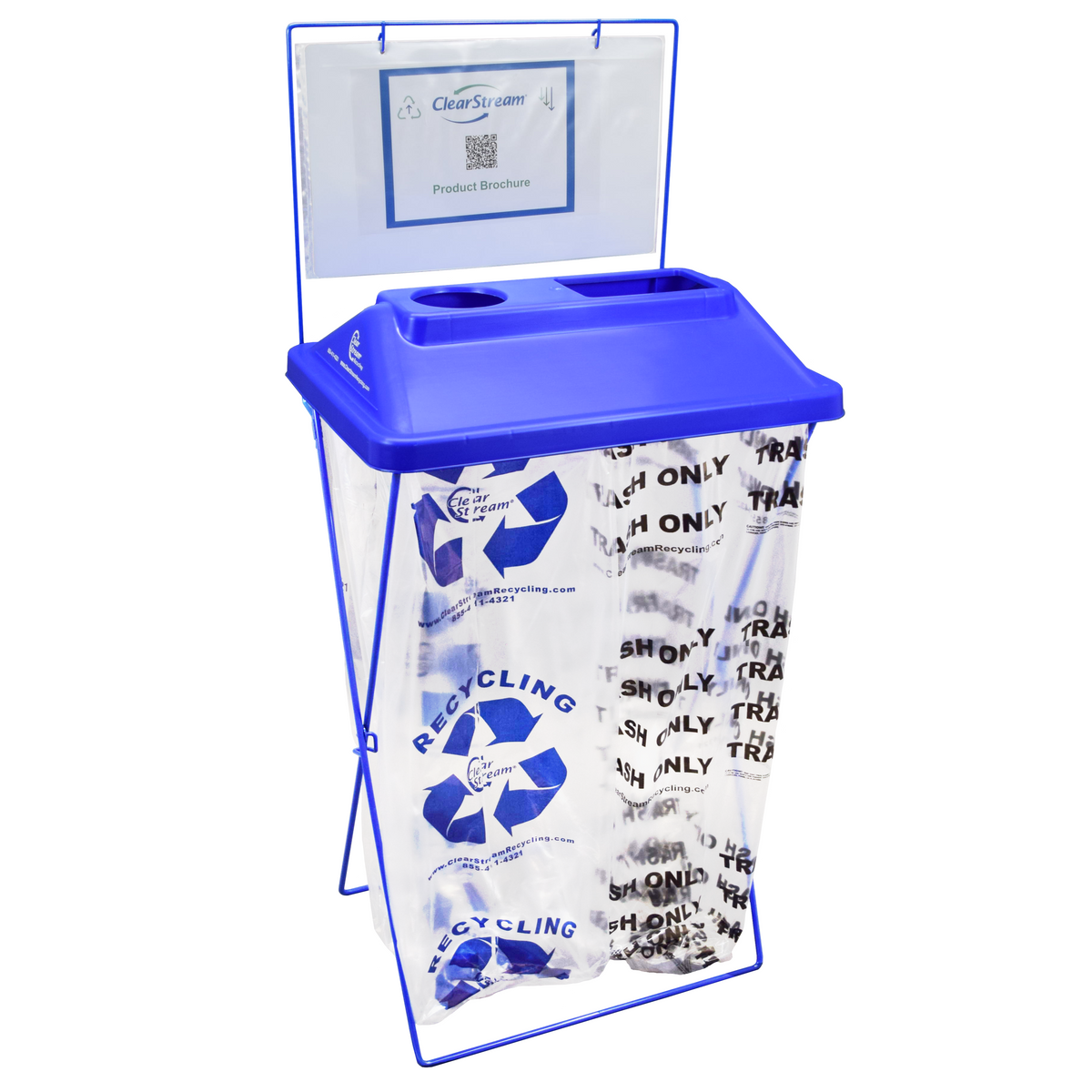 Buy DualStream Recycling Bin for Commercial Events Business Industrial ...