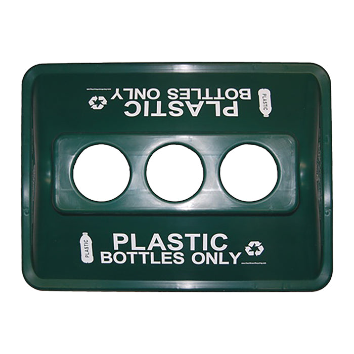 Buy Lid - Green - 3-holed - Plastic Bottles Only Recycling Lid for ...